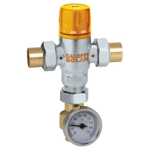 252168A - Caleffi 252168A - 1" Sweat Thermostatic Solar Mixing Valve w ...