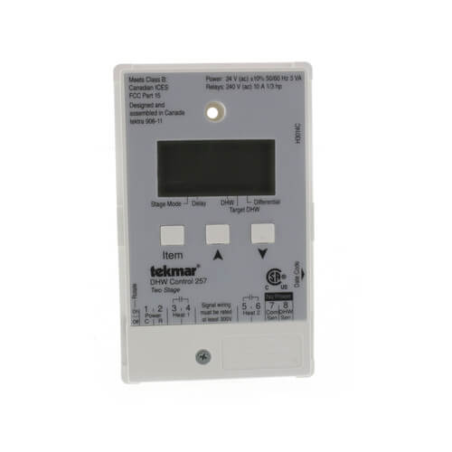257 - Tekmar 257 - DHW Control - Two Stage