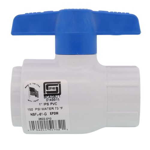 2622-010C - 2622-010C - 1" CPVC Utility Ball Valve w/ O-Ring (Socket)