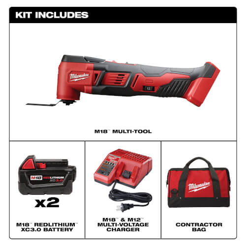 2626-22 - Milwaukee 2626-22 - M18 Cordless Multi-Tool Kit