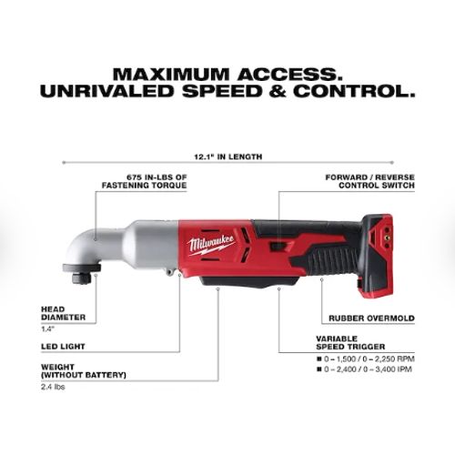 2667-20 - Milwaukee 2667-20 - M18 18V Lithium-Ion Cordless 1/4" Hex 2 ...