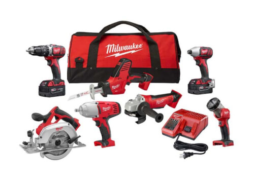 2694-27 - Milwaukee 2694-27 - M18 Cordless 7 Tool Kit (Hammer Drill ...