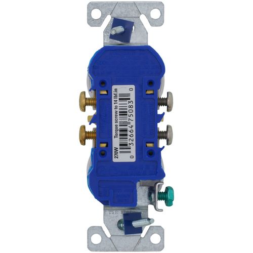 270W - Eaton 270W - Residential Grade Duplex Receptacle, 15A, 2P, 3W ...