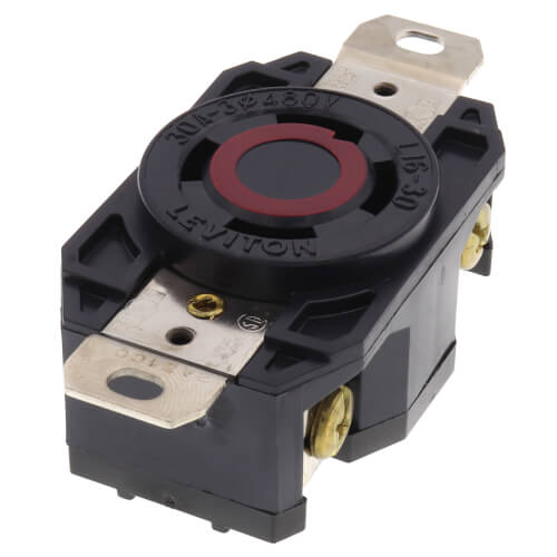 2730 - Leviton 2730 - Industrial Grade Locking Receptacle, 30A, 3P ...