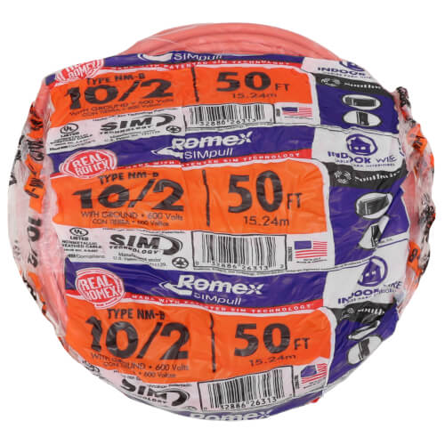 28829022 - Southwire 28829022 - 10-2 Orange Romex® SIMpull Type NM-B ...