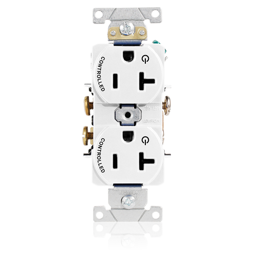 5362-S2W - Leviton 5362-S2W - Duplex Receptacle Outlet, Heavy-duty ...