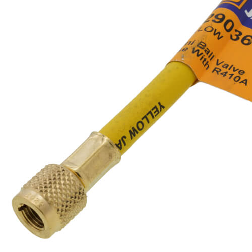 29036 - Yellow Jacket 29036 - PLUS II 1/4" Yellow Charging Hose w ...