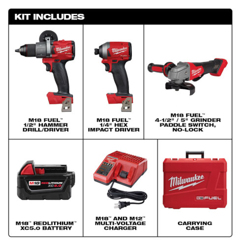 2997-23G - Milwaukee 2997-23G - 3PC M18 Fuel Combo Kit