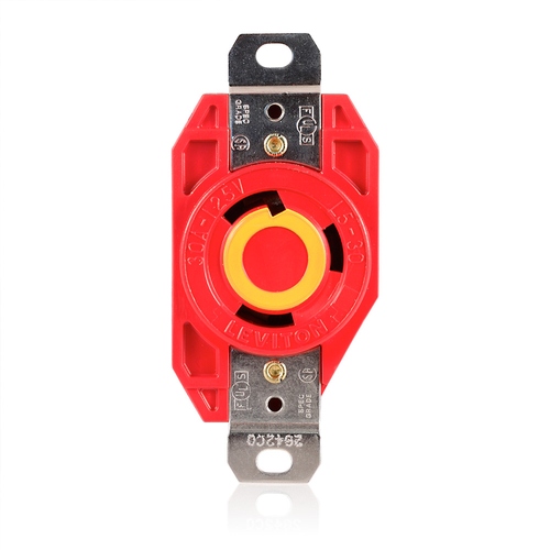 2610-R - Leviton 2610-R - 30A, 125V NEMA L5-30R, 2P, 3W, Flush Mtg ...