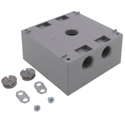 2IH5-1 - Red Dot 2IH5-1 - 2-Gang, 1/2", 5 Holes Raintight Device Box ...