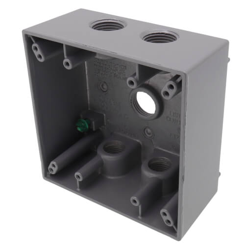 2IH5-1 - Red Dot 2IH5-1 - 2-Gang, 1/2", 5 Holes Raintight Device Box ...