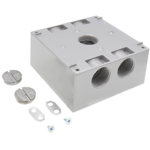 2IH5-2 - Red Dot 2IH5-2 - 2-Gang, 3/4", 5 Holes Raintight Device Box ...