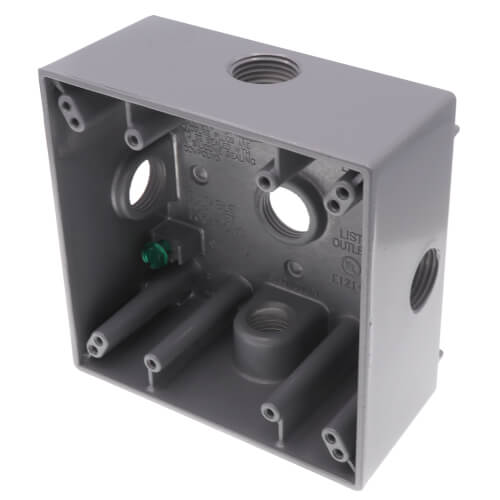 2IH5S2-1 - Red Dot 2IH5S2-1 - 2-Gang, 1/2", 5 Holes Raintight Device ...