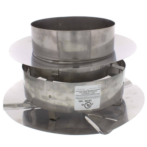 2RNCAPS07 - Z-FLEX 2RNCAPS07 - 7" Stainless Steel Rain Cap
