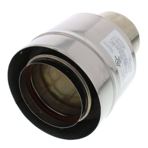 2SVDSA04 - Z-FLEX 2SVDSA04 - 4" Z-Vent Single Wall to Double Wall Adapter