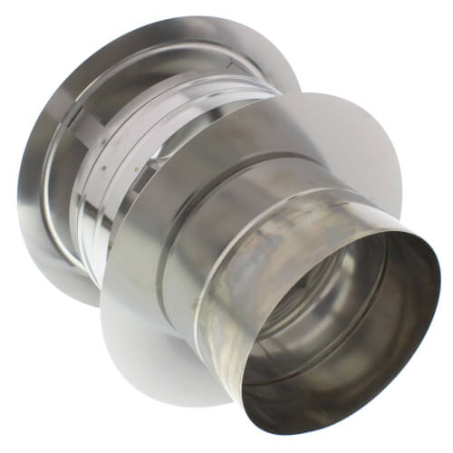 2SVSRCX06 - Z-FLEX 2SVSRCX06 - 6" Z-Vent Single Wall Rain Cap with Wind ...