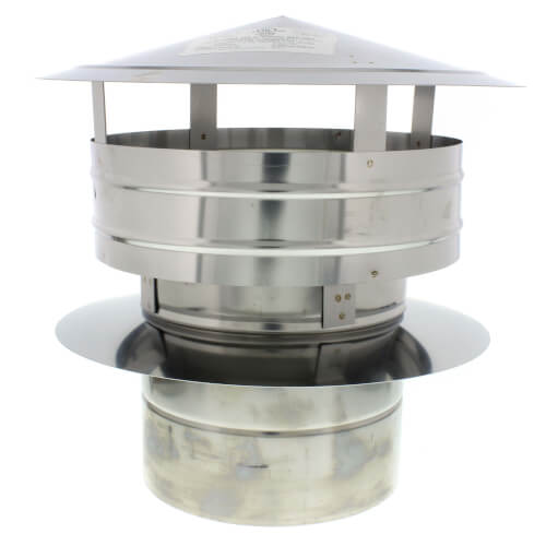 2SVSRCX06 - Z-FLEX 2SVSRCX06 - 6" Z-Vent Single Wall Rain Cap with Wind ...