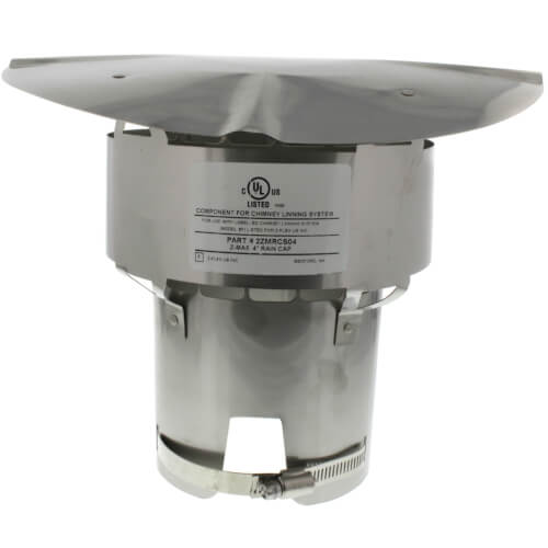 2ZMRCS04 - Z-FLEX 2ZMRCS04 - 4" Stainless Steel Z-Max Rain Cap