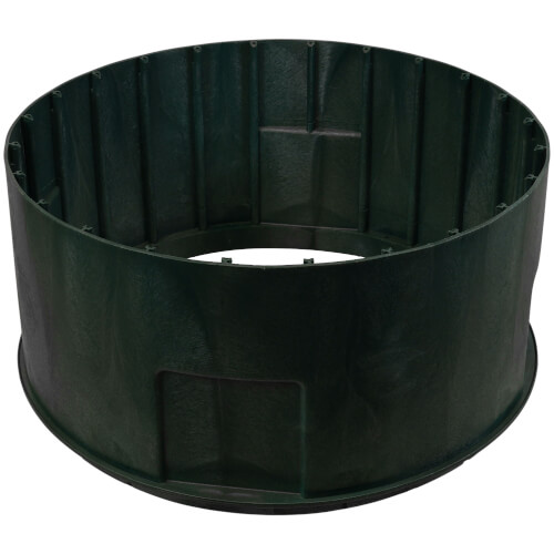 3008-R12-NG - Polylok 3008-R12-NG - 24" x 12" Riser w/ Wall Flats (Green)