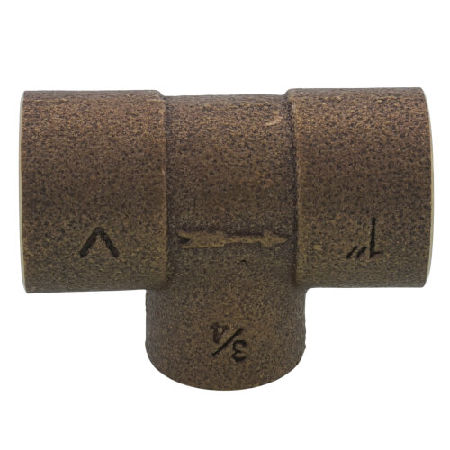 302-205 - Legend Valve 302-205 - 1" x 3/4" Bronze Monoflo Tee