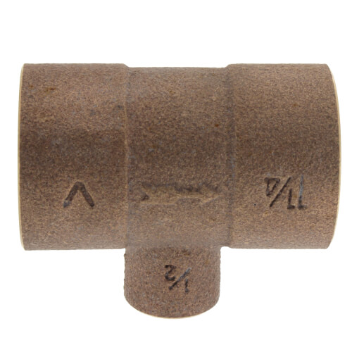302-206 - Legend Valve 302-206 - 1-1/4" x 1/2" Bronze Monoflo Tee