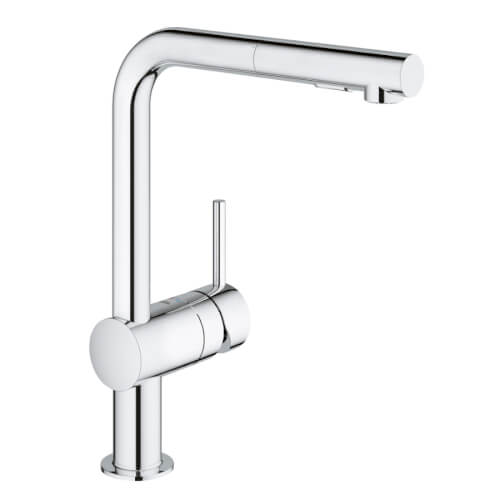 30300000 - Grohe 30300000 - Minta Single-Handle Pull-Out Kitchen Faucet ...