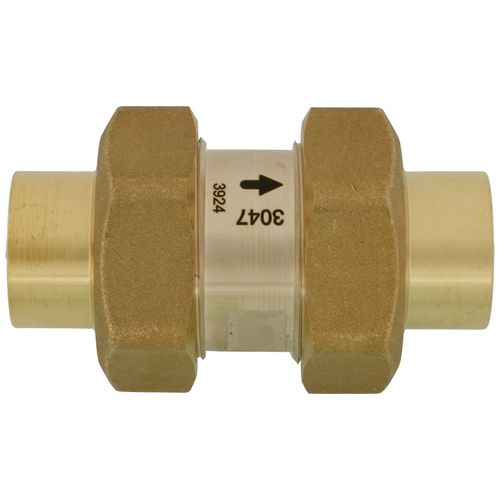 304769A - Caleffi 304769A - 1" Sweat Serviceable Flow Check Valve (Low ...