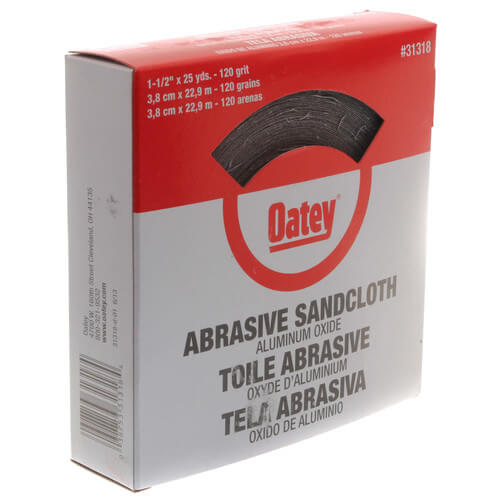 31318 - Oatey 31318 - 1-1/2" x 25 yds. Abrasive Sand Cloth