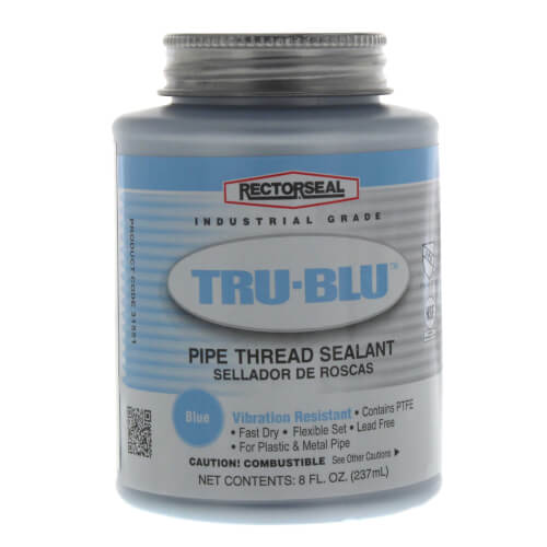 31551 - Rectorseal 31551 - RectorSeal Tru-Blu Pipe Thread Sealant w/ Brush Top (8 oz.)