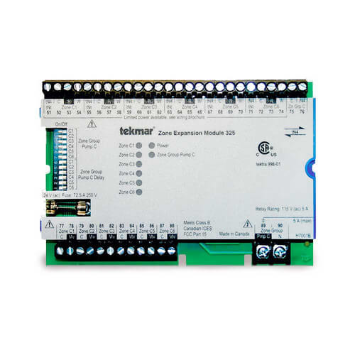 325 - Tekmar 325 - Zone Expansion Module - Six Zone Valves