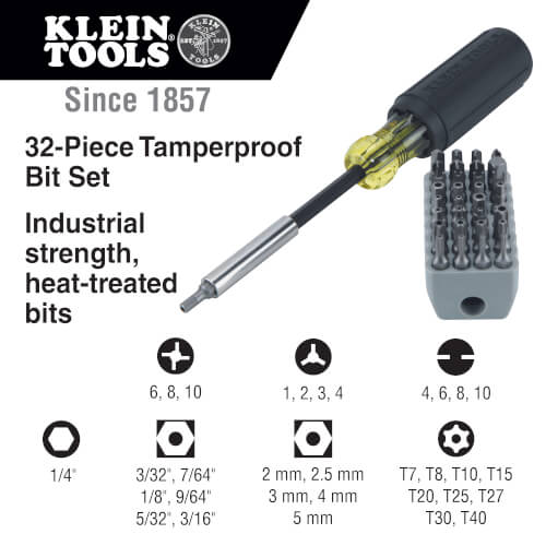 32510-KLEIN - Klein Tools 32510-KLEIN - Magnetic Screwdriver w/ 32 ...