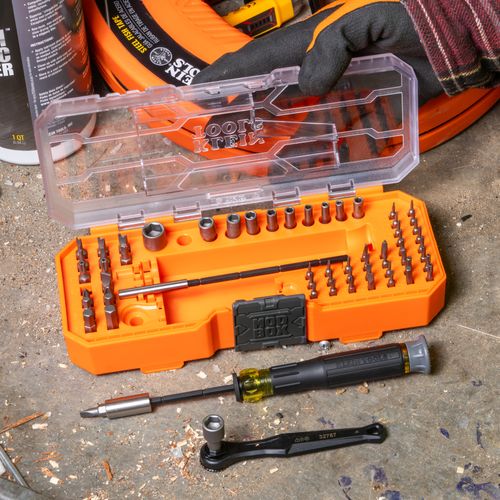 32787 - Klein Tools 32787 - 64-Piece Precision Ratchet & Driver System,