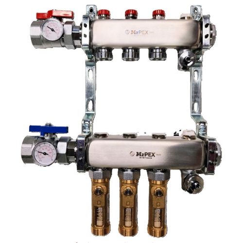 3281000 - Mr. PEX 3281000 - 10 Loop 1-1/2" Stainless Steel Manifold w ...