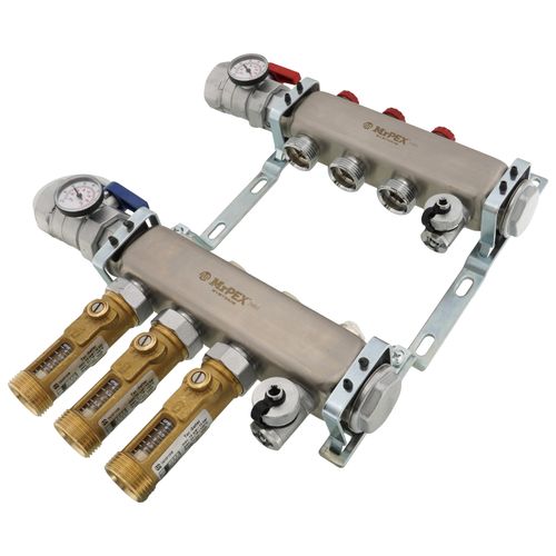 3280300 - Mr. PEX 3280300 - 3 Loop 1-1/2" Stainless Steel Manifold w ...