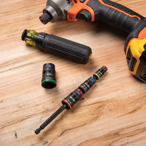 32934-KLEIN - Klein Tools 32934-KLEIN - 9-in-1 Impact Rated Flip Socket Set