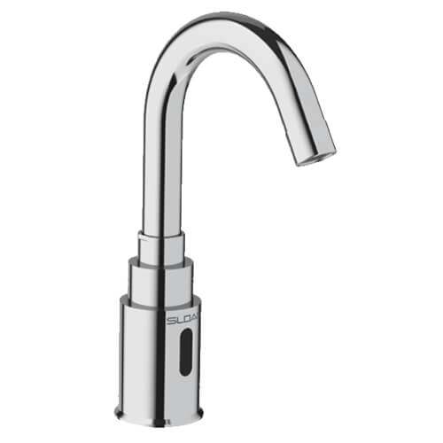 3362144 - Sloan 3362144 - SF-2250 0.5 GPM 4" Battery-Powered Deck-Mounted Gooseneck Body Faucet ...