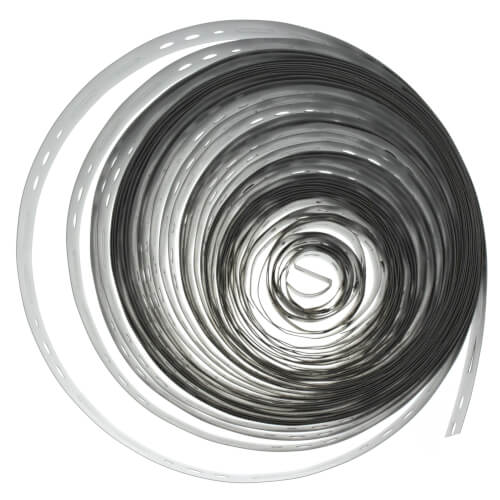 33992 - Oatey 33992 - 1-1/2" x 50' Galvanized Tab Tape - 26 Ga.