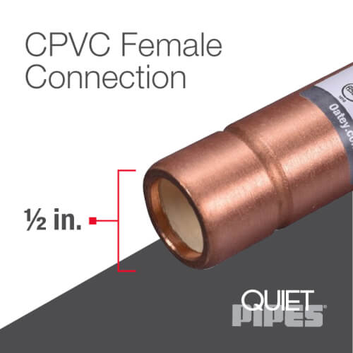 34458 - Oatey 34458 - 1/2" Quiet Pipes Female CPVC Straight Hammer ...