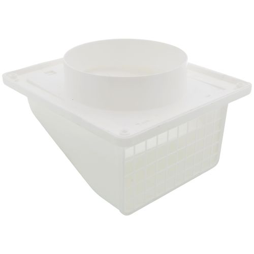 351W - Lambro Industries 351W - 6" White Plastic Wall Cap
