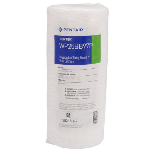 355216-43 - Pentair 355216-43 - WP25BB97P, String-Wound Polypropylene Sediment Filter Cartridge ...