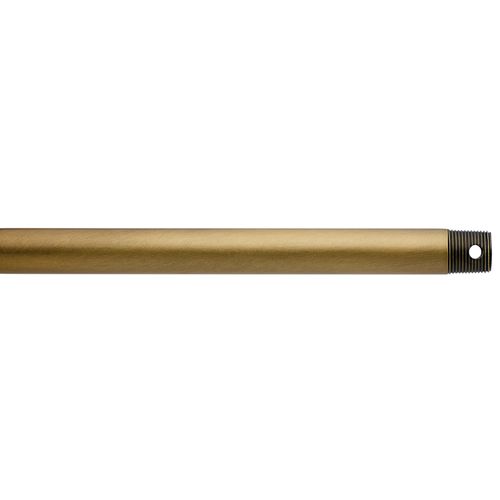360001NBR - Kichler 360001NBR - Dual Threaded 18" Downrod (Natural Brass)
