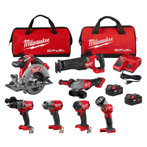 3697-27 - Milwaukee 3697-27 - M18 FUEL 7-Tool Combo Kit