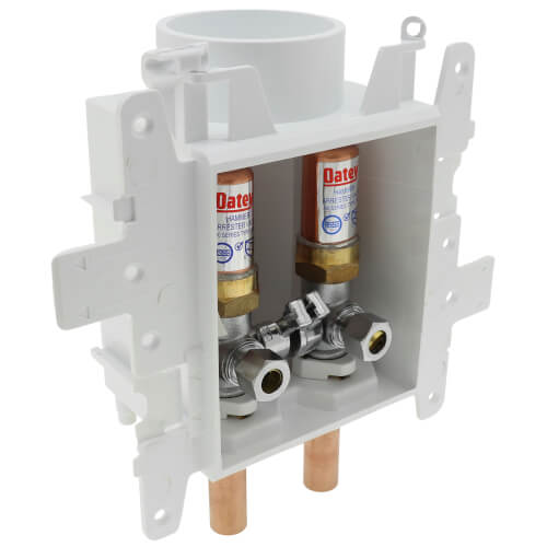 37765 - Oatey 37765 - MODA 3/8" Sweat 2-Valve Lavatory Supply Box w ...