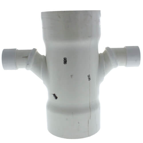 3791-528 - 3791-528 - 6" x 2" PVC DWV Double Sanitary Tee