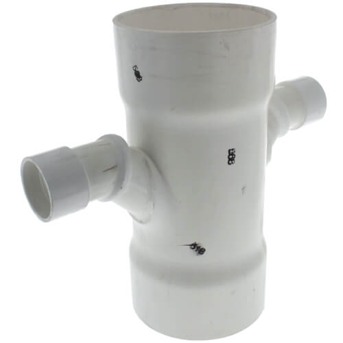 3791-528 - 3791-528 - 6" x 2" PVC DWV Double Sanitary Tee