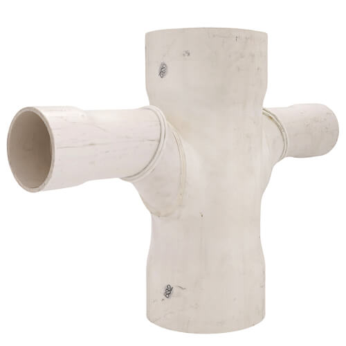 3791-530 - 3791-530 - 6" x 3" PVC DWV Double Sanitary Tee