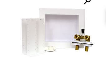 38537 - Oatey 38537 - QUADTRO Washing Machine Outlet Box w/ Single ...