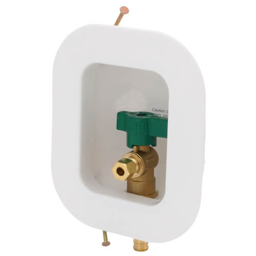 39134 - Oatey 39134 - I2K Copper Ice Maker Outlet Box w/ 1/4 Turn, Low ...