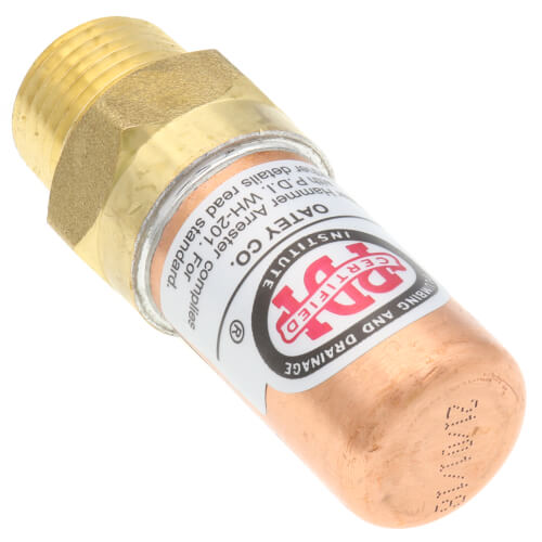 39177 - Oatey 39177 - 1/2" Quiet Pipes Male Straight Hammer Arrestor, AA