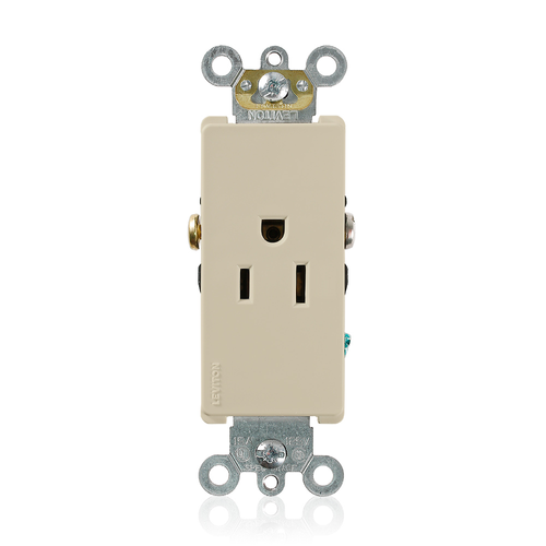 16241-I - Leviton 16241-I - Decora Plus Single Receptacle Outlet ...